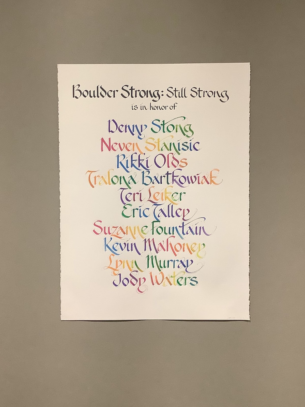 ‘Boulder Strong’: The physical remembrance of a community uniting – The ...